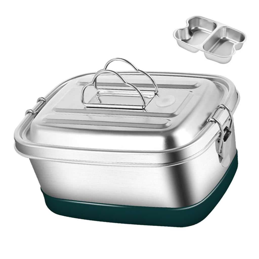 Stainless Steel Lunch Box with Compartments Leak Proof Food Storage ...