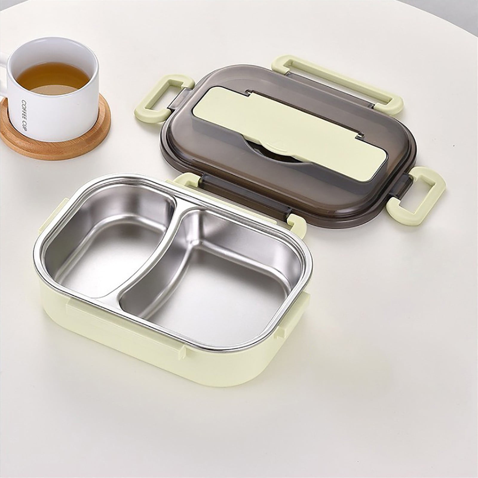 Stainless Steel Lunch Boxes with Compartments for Fast Food, Insulated ...