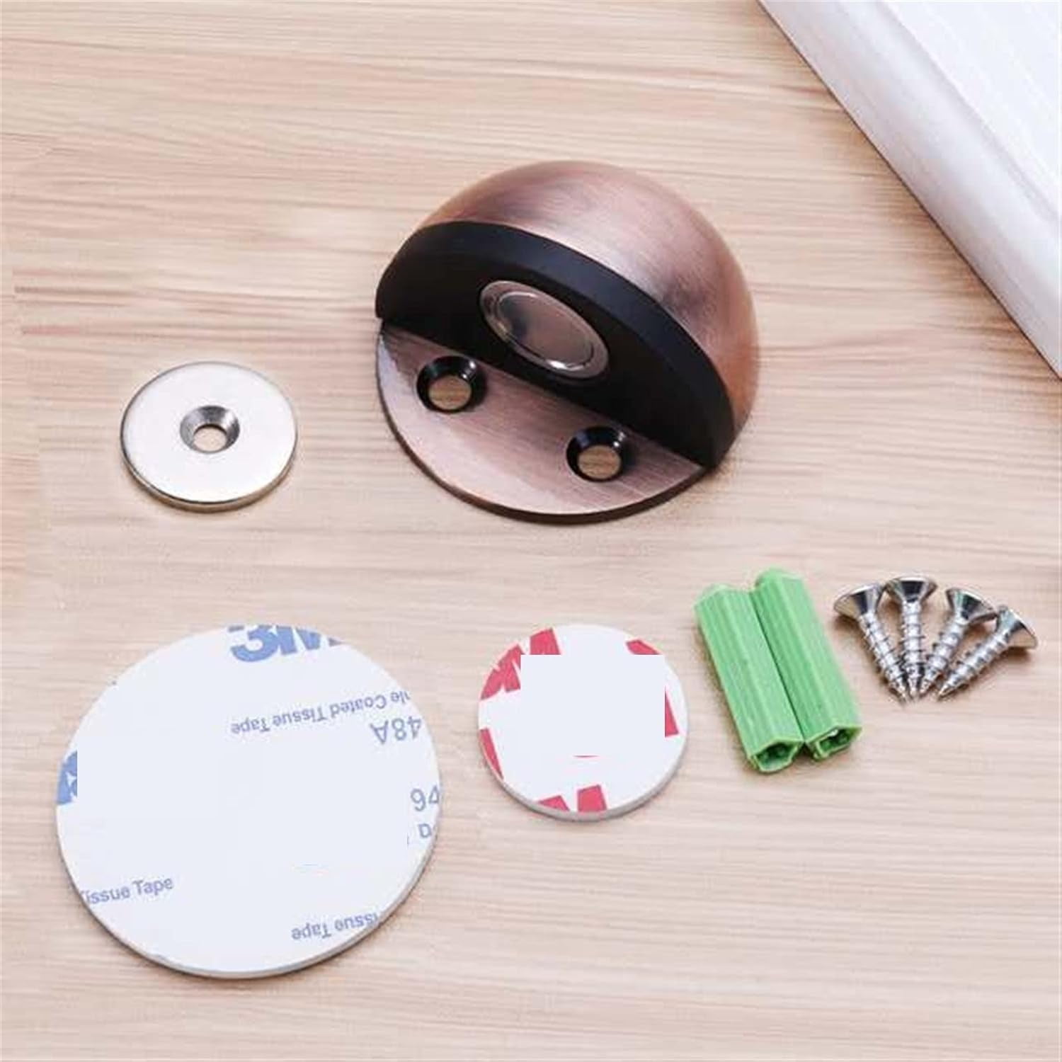 Stainless Steel Magnetic Black Dual Catch no Punching White Door ...