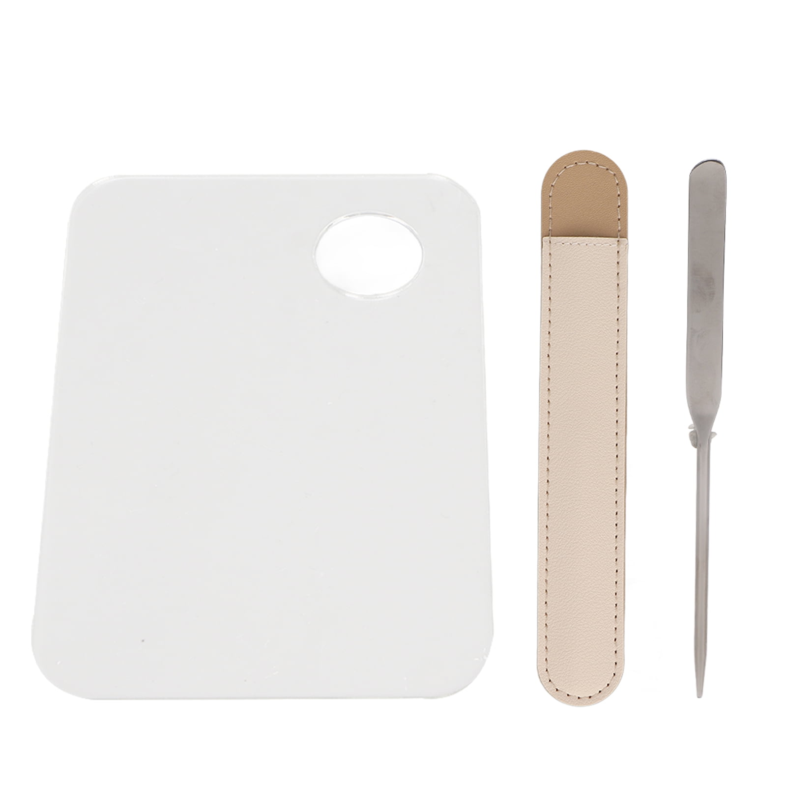 Stainless Steel Makeup Foundation Mixing Spatula Set, 304 Double Ended ...