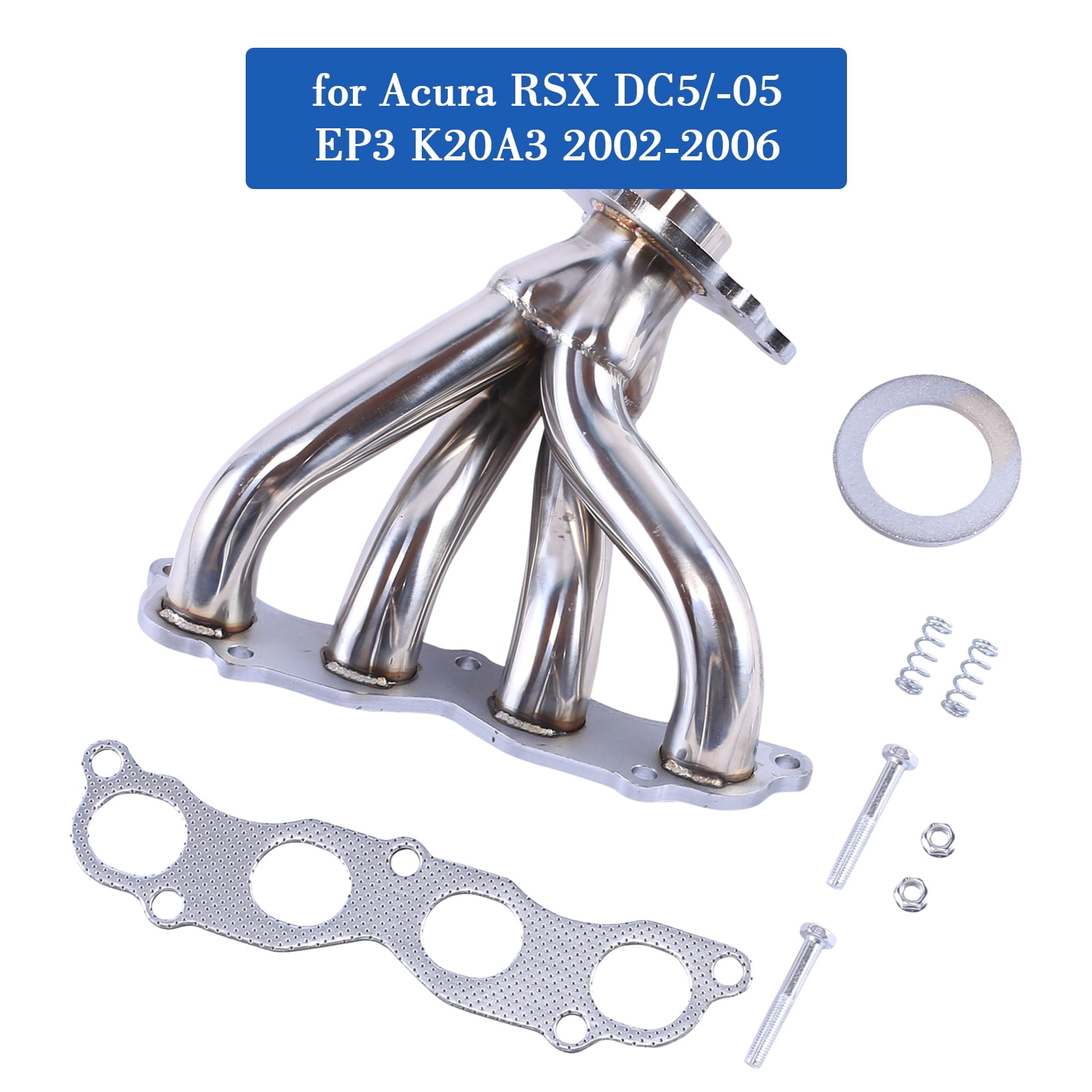 Stainless Steel Manifold Header for Acura RSX DC5/-05 2002-2006 EP3 ...