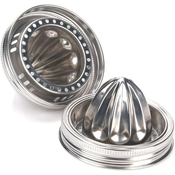 Stainless Steel Manual Juicer Lid for Mason Jars | Metal Citrus Lemon ...