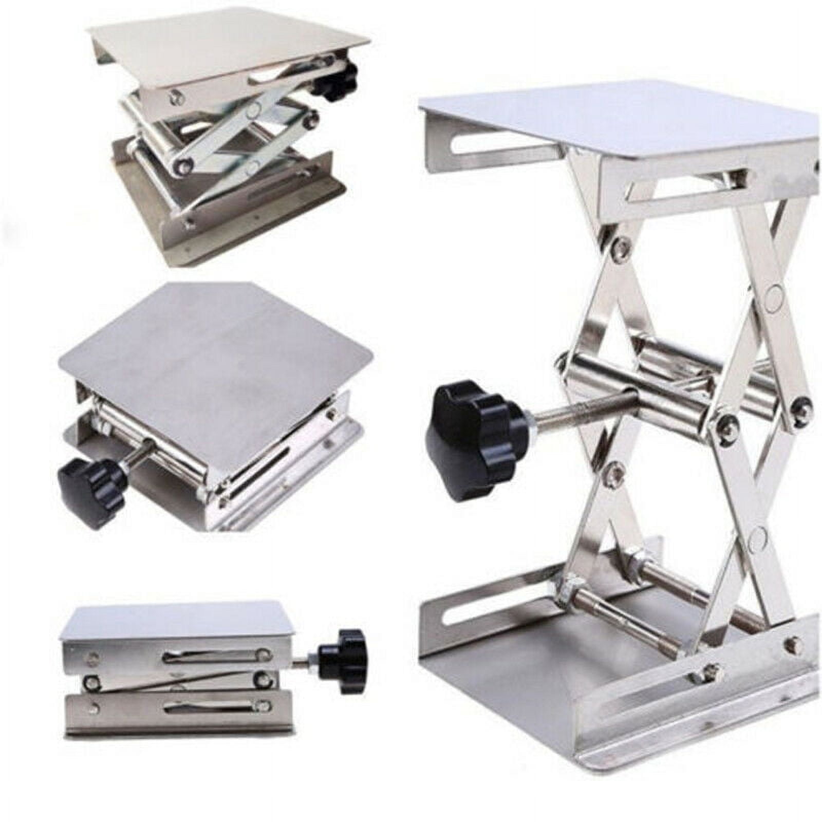 Stainless Steel Manual Lifting Platform Lab Lifter Stand Rack Scissor ...