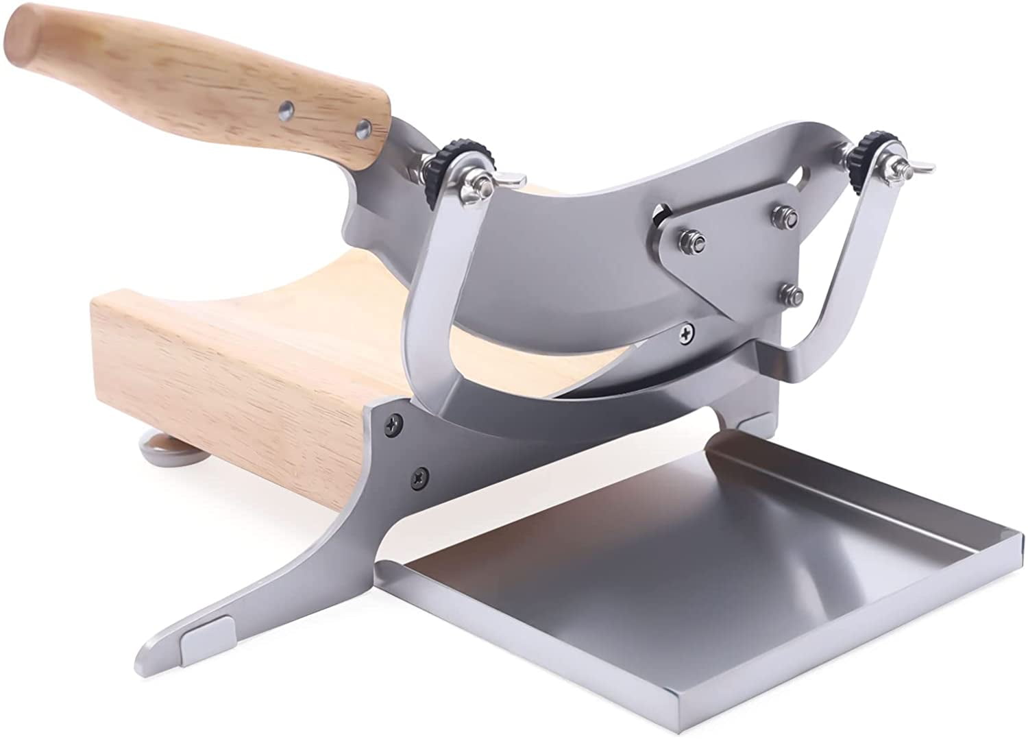 Stainless Steel Manual Meat Slicer with 7.5" Blade,Adjustable Thickness ...