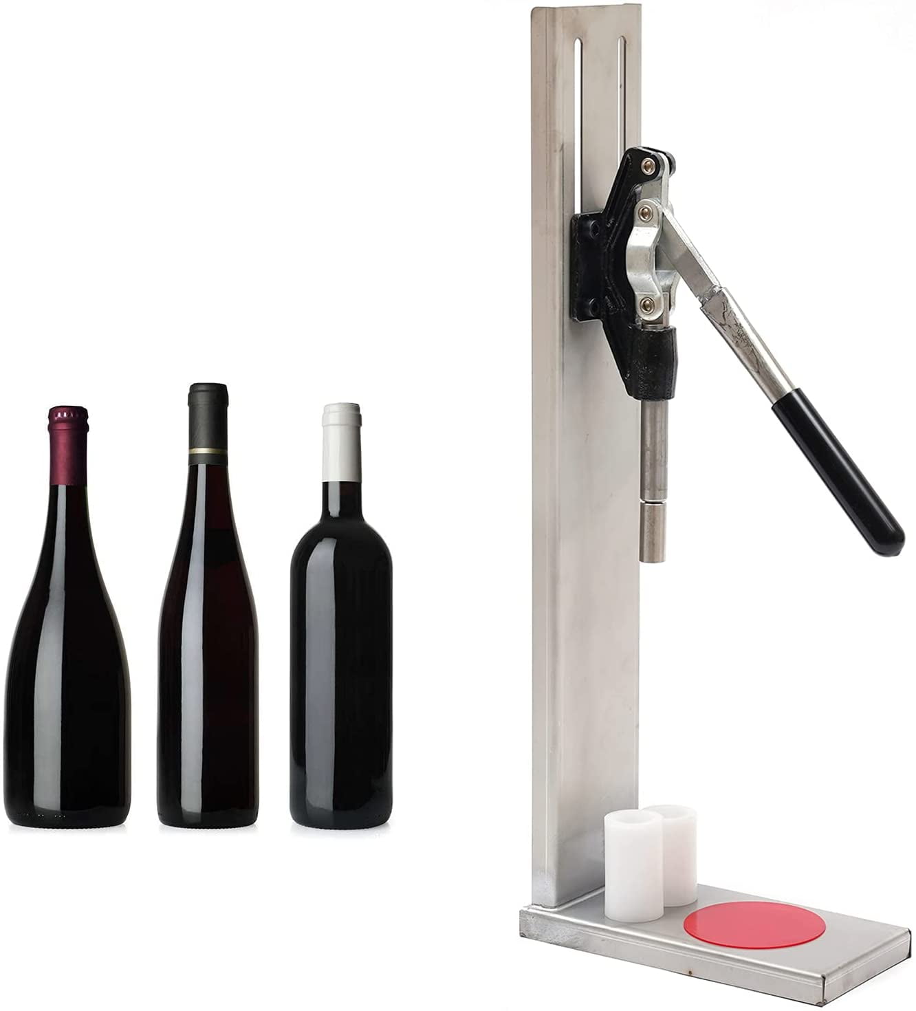 Stainless Steel Manual Wine Bottle Corking Machine, Hand Pressure Manual Corker, Hand Pressure ...