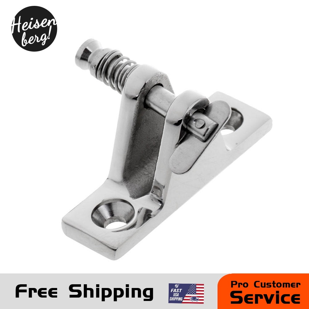 Stainless Steel Marine Boat Bimini Top Angled Deck Hinge with Quick ...