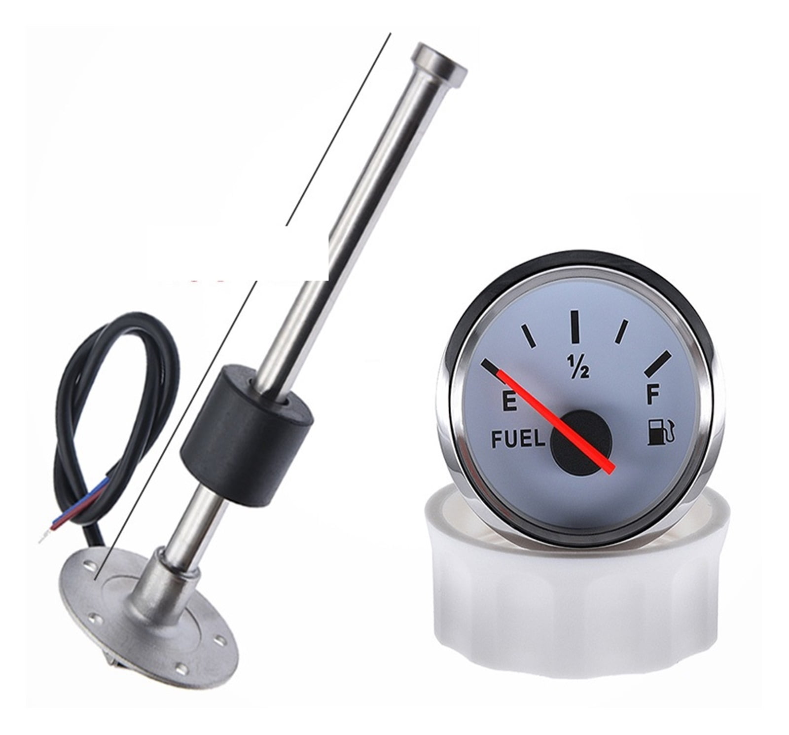 Stainless Steel Marine Fuel Level Gauge Sensor Fit Boat Car Fuel Level ...