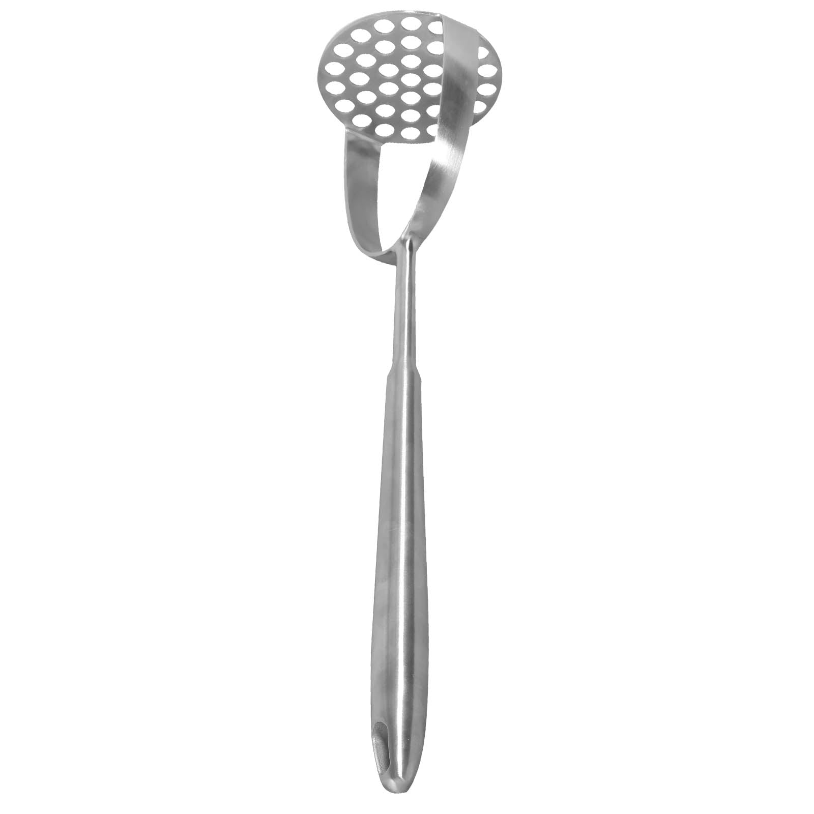 Stainless Steel Mashed Potato Masher with Wood Handle Heavy Duty Potato ...