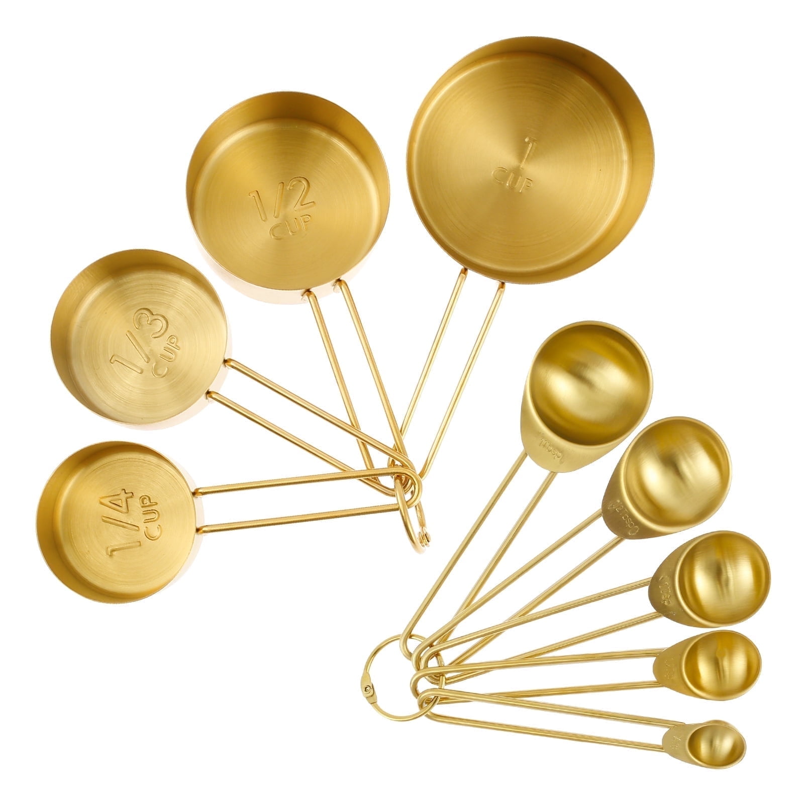 Stainless Steel Measuring Cups & Spoons Set, Cups and Spoons,Kitchen ...