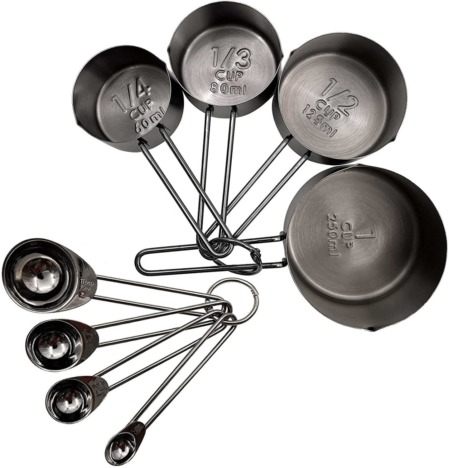 Stainless Steel Measuring Cups and Spoons Set Kitchen Accessories ...