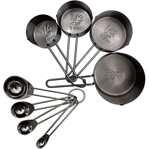 Stainless Steel Measuring Cups and Spoons Set Kitchen Accessories ...