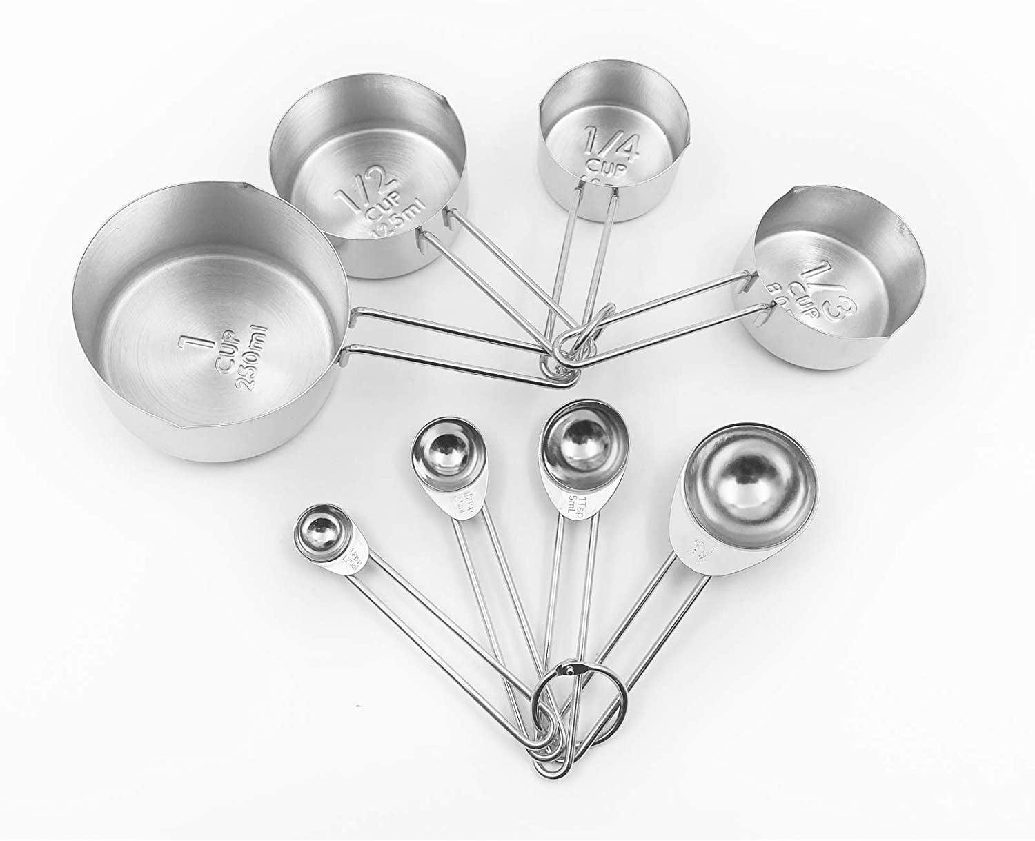 Stainless Steel Measuring Cups and Spoons Set Kitchen Accessories ...