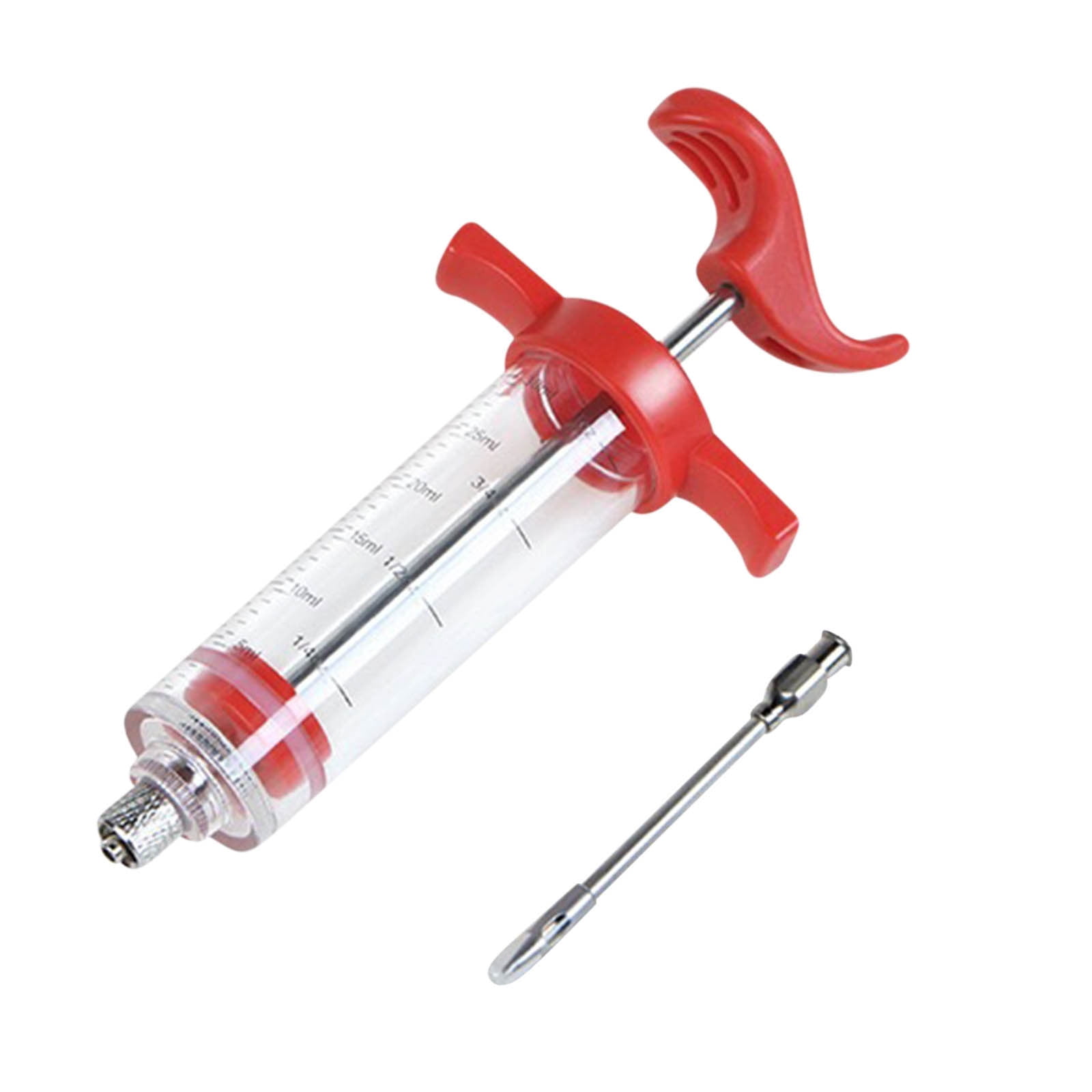 Stainless Steel Meat Injector Syringe for BBQ Grill Professional-Smoker ...