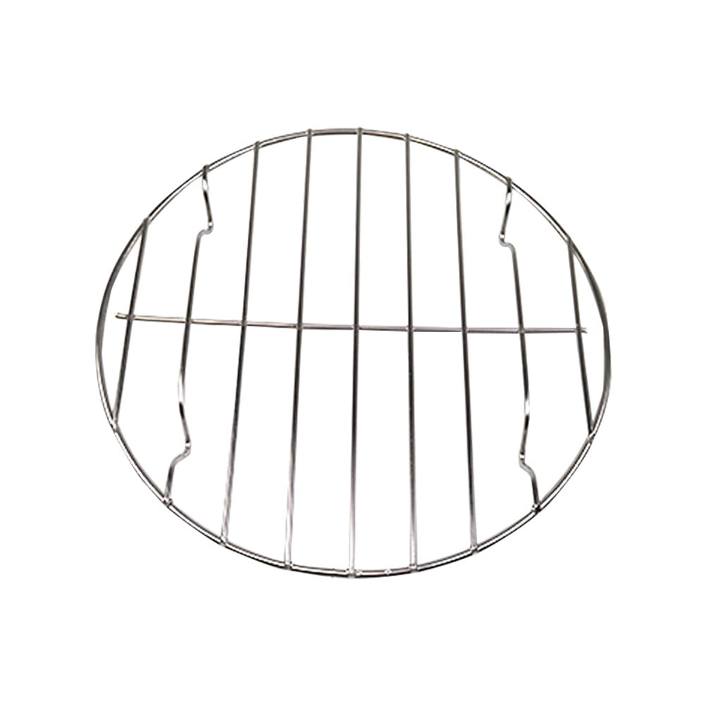 Stainless Steel Meat Net Grilling Rack Round Portable Fish Vegetable ...