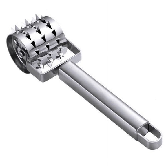 Stainless Steel Meat Tenderizer Chopper Roller Meat Hammer for Steak ...