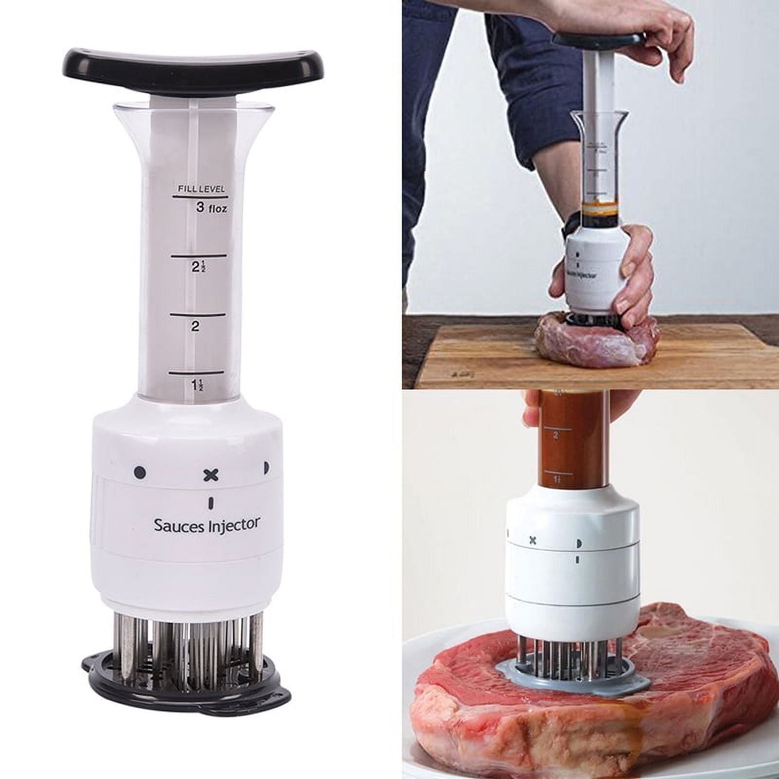 Stainless Steel Meat Tenderizer Needle and Meat Injector Marinade ...