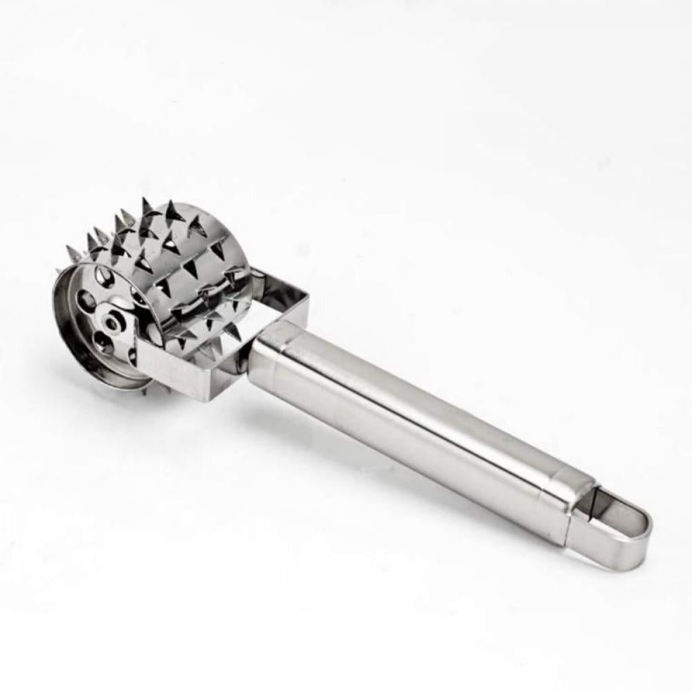 Stainless Steel Meat Tenderizer Strong Roller Beef Steak Chicken Mallet ...