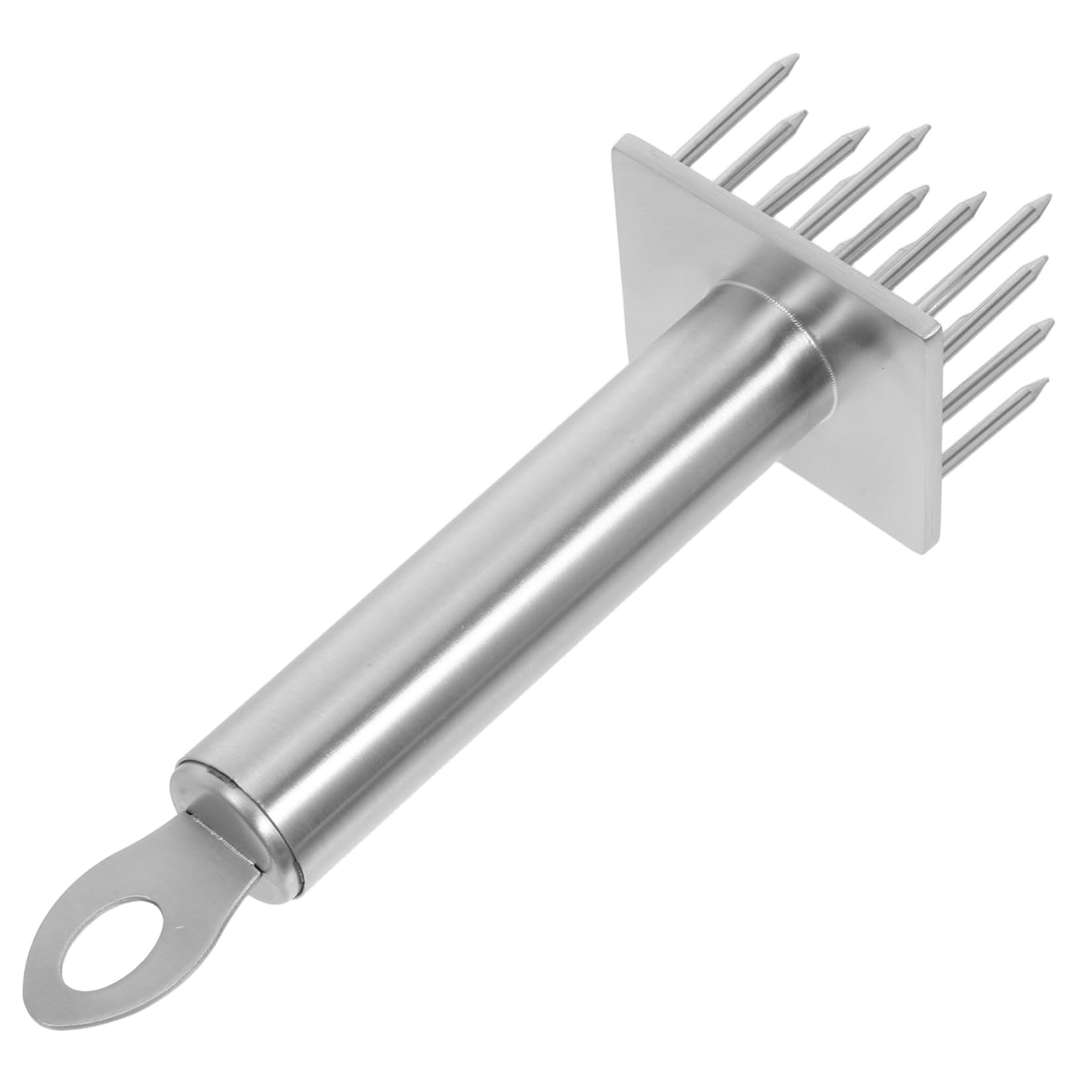 Stainless Steel Meat Tenderizer with Precision Needles Ergonomic Handle ...