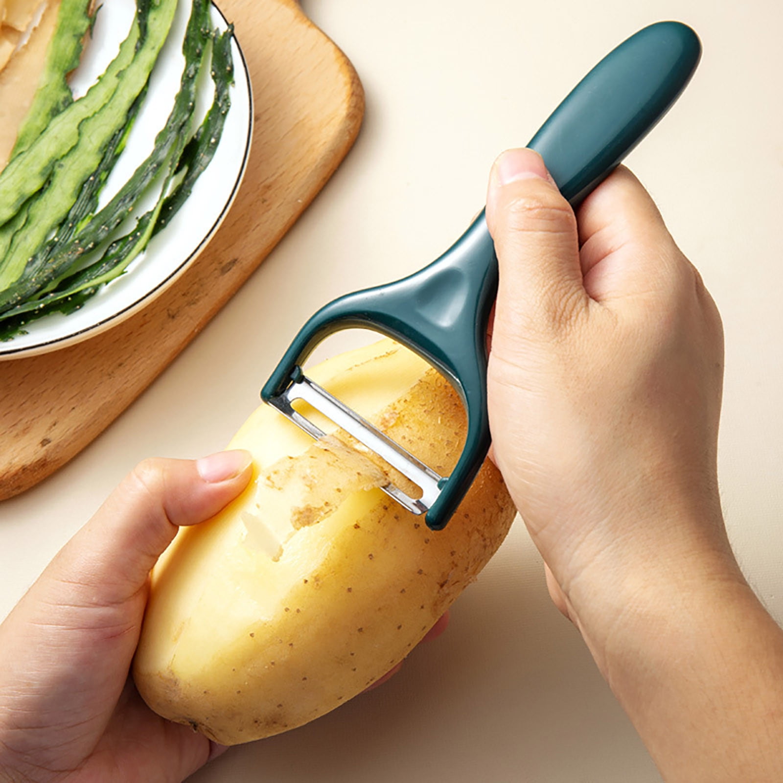 Stainless Steel Melon Peeling Knife, Kitchen Gadget, Vegetable Melon ...