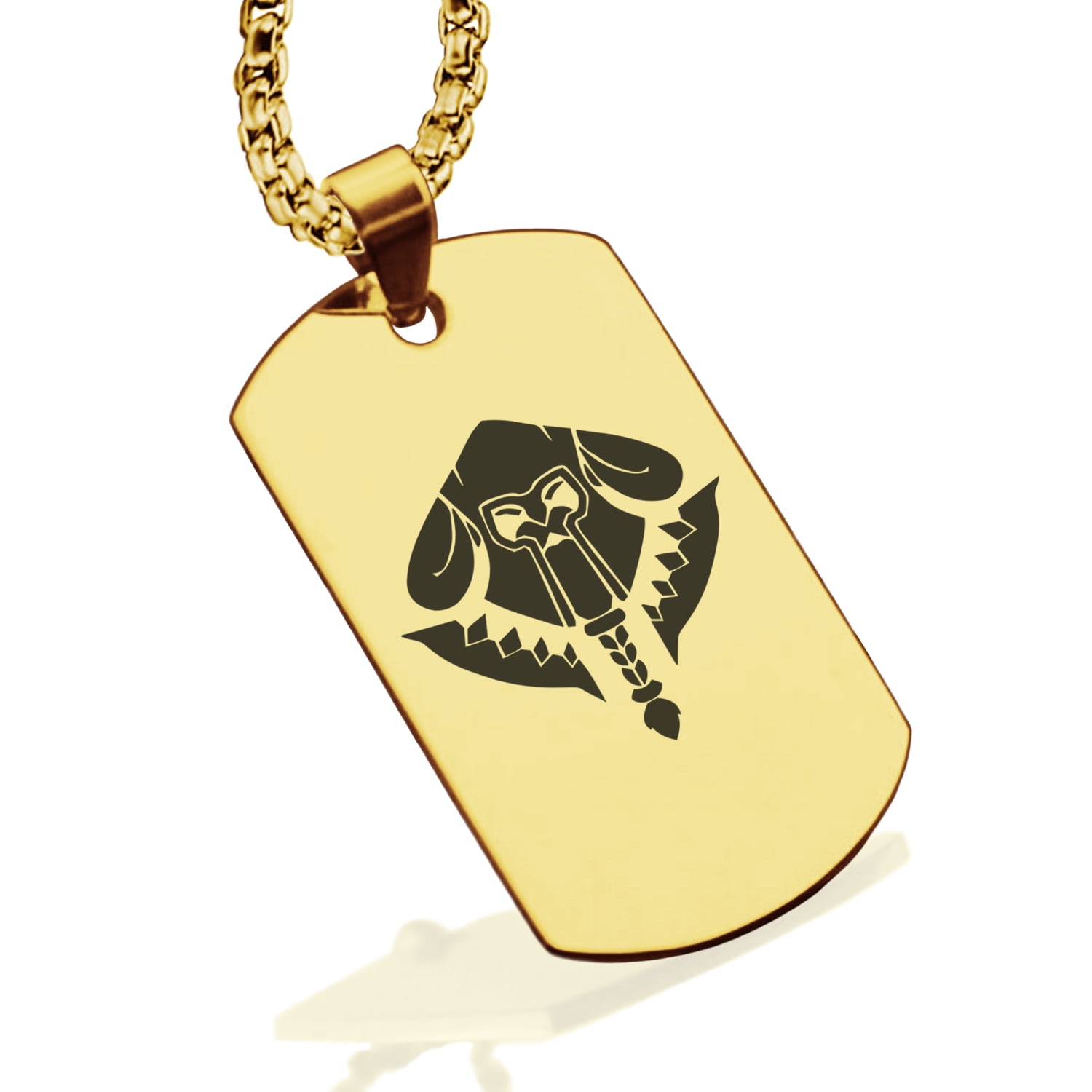 Stainless Steel Mercenary Fantasy Class Dog Tag Pendant Necklace ...