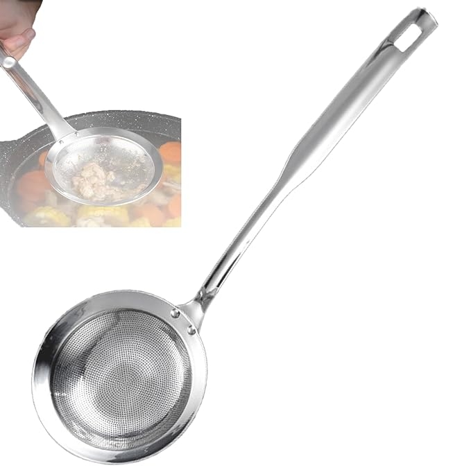 Stainless Steel Mesh Colander, Kitchen Small Metal Fine Mesh Sieve ...