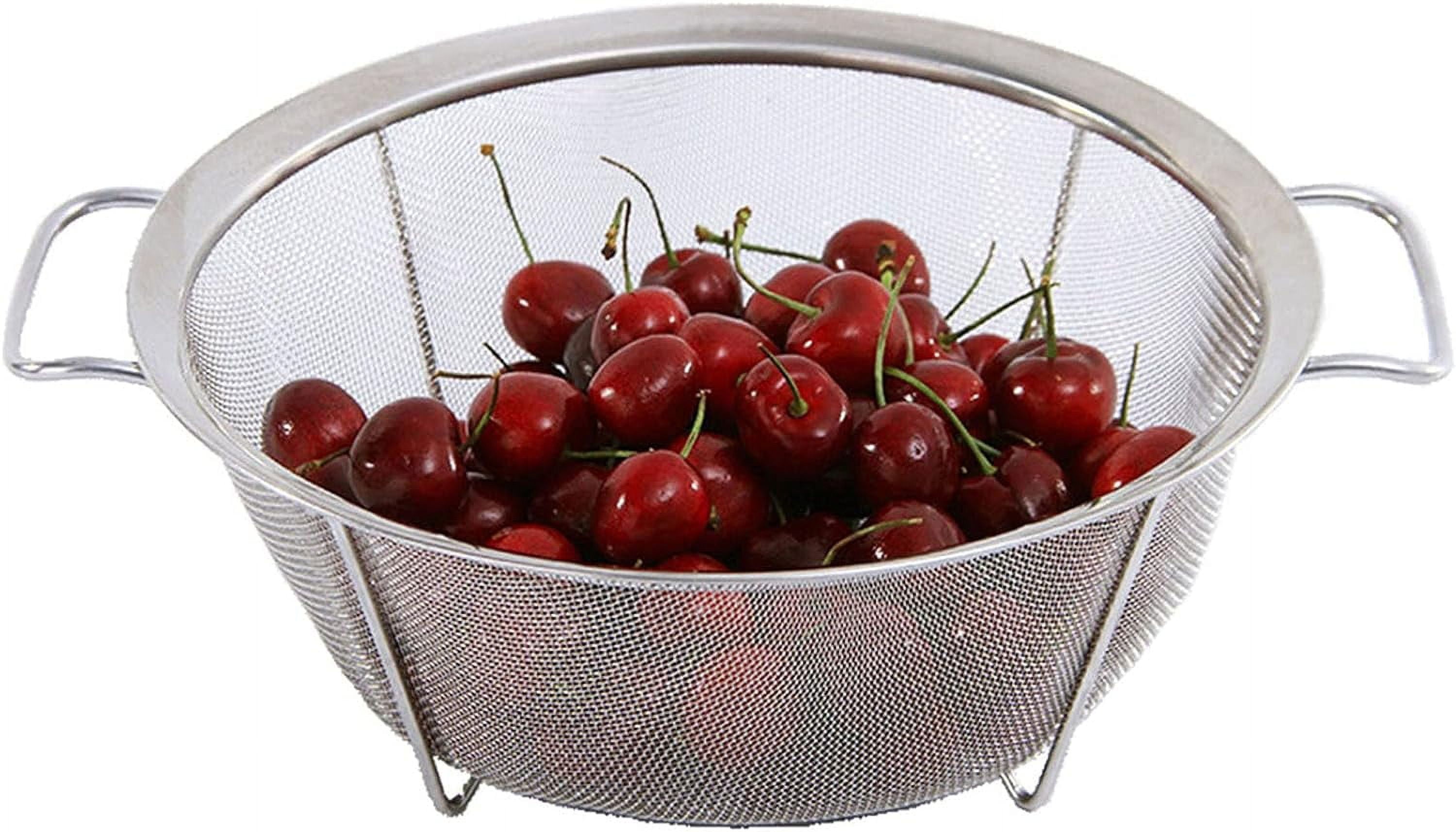 Stainless Steel Mesh Colander Strainer Basket, Fine Mesh Net Colander ...