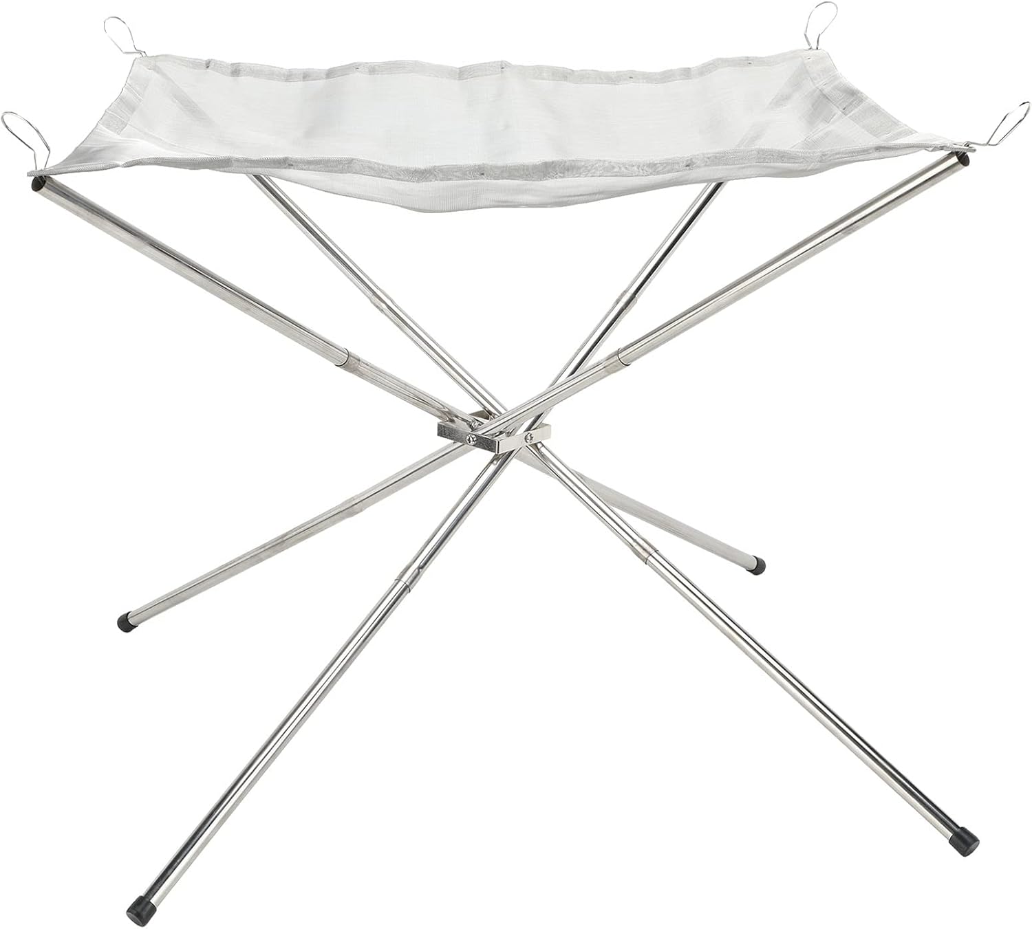 Stainless Steel Mesh Fire Pit, Portable Mesh Fire Pit Collapsible ...