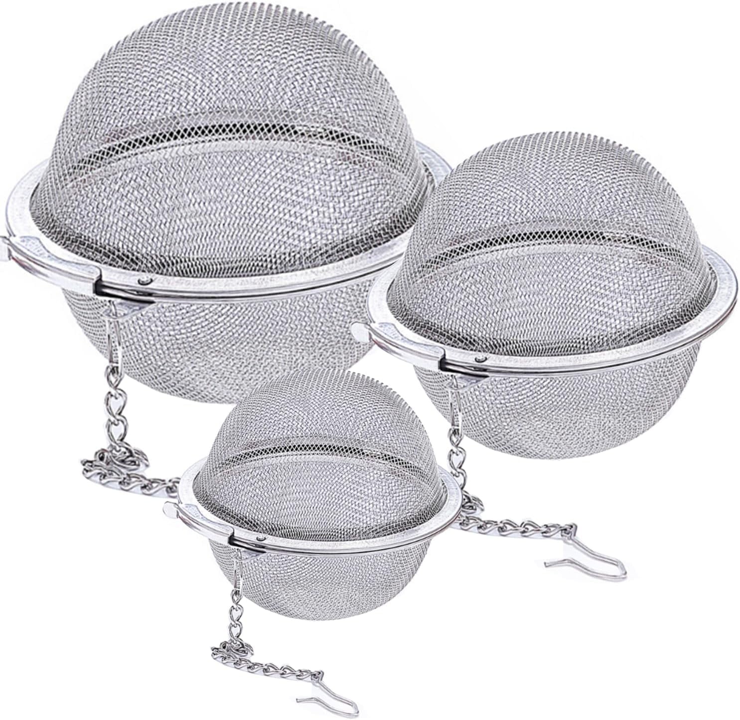Stainless Steel Mesh Tea Ball, Extra Fine Mesh Tea Infuser for Loose ...