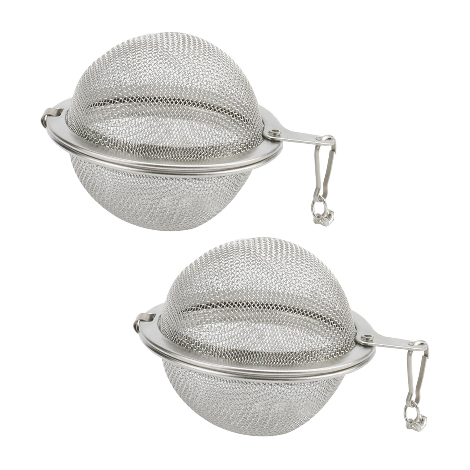 Stainless Steel Mesh Tea Ball, Mesh Tea Ball Filter Net Round with ...