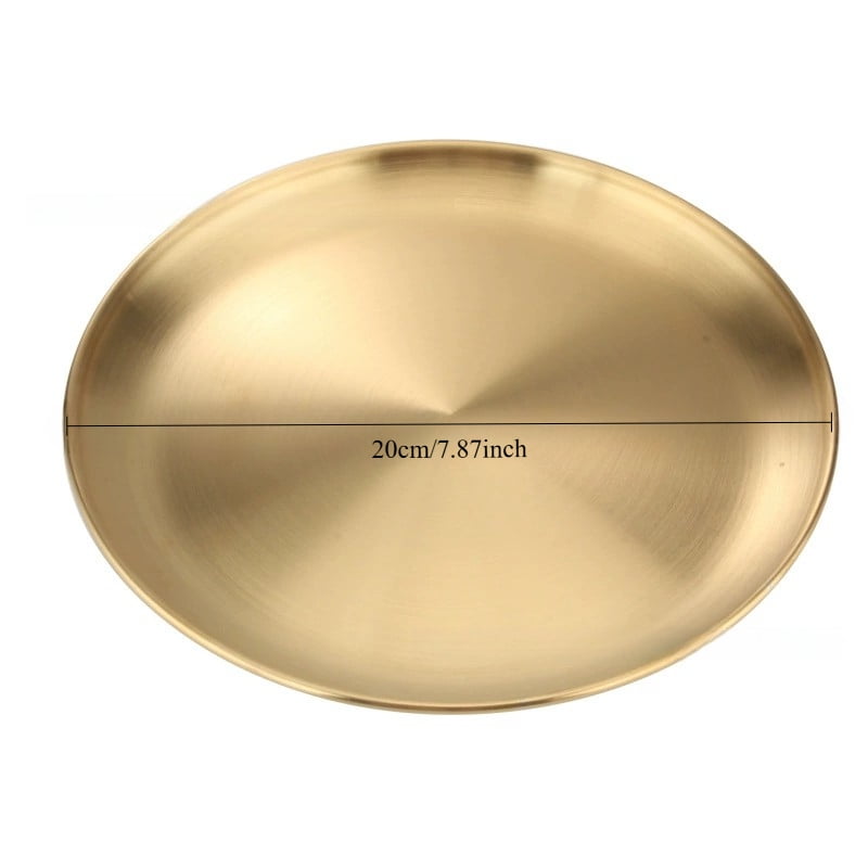 Stainless Steel Metal Dining Disc Round Bone Spitting Dish High Quality ...