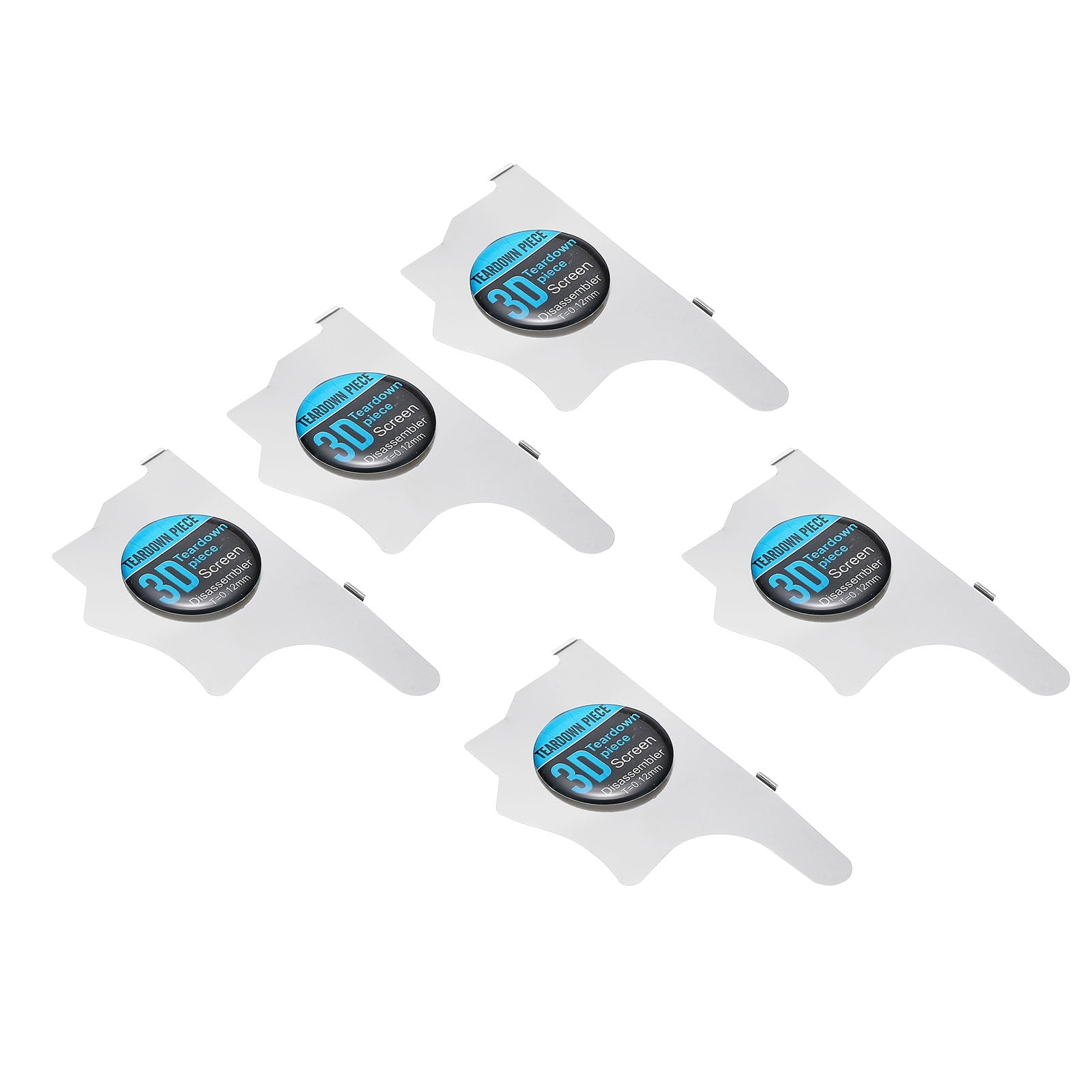 Stainless Steel Metal Flat Curved Spudger 0.12mm Ultra Thin Pry Opening ...