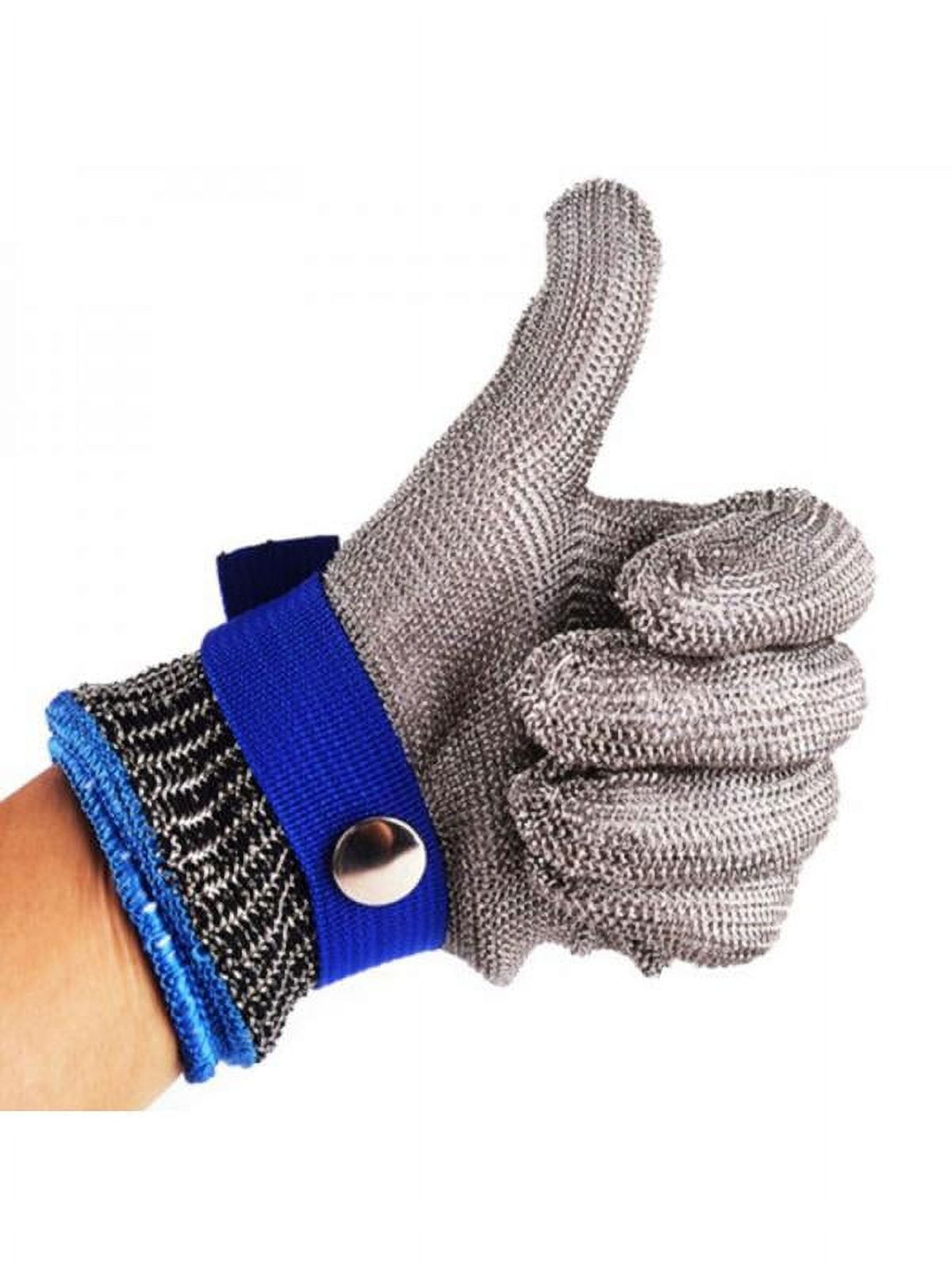 Stainless Steel Metal Mesh Safety Cut Proof Stab Resistant Butcher ...