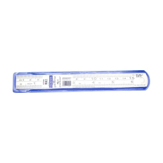 Stainless Steel Metal Ruler with Inch and Centimeters Metal Ruler 6 ...