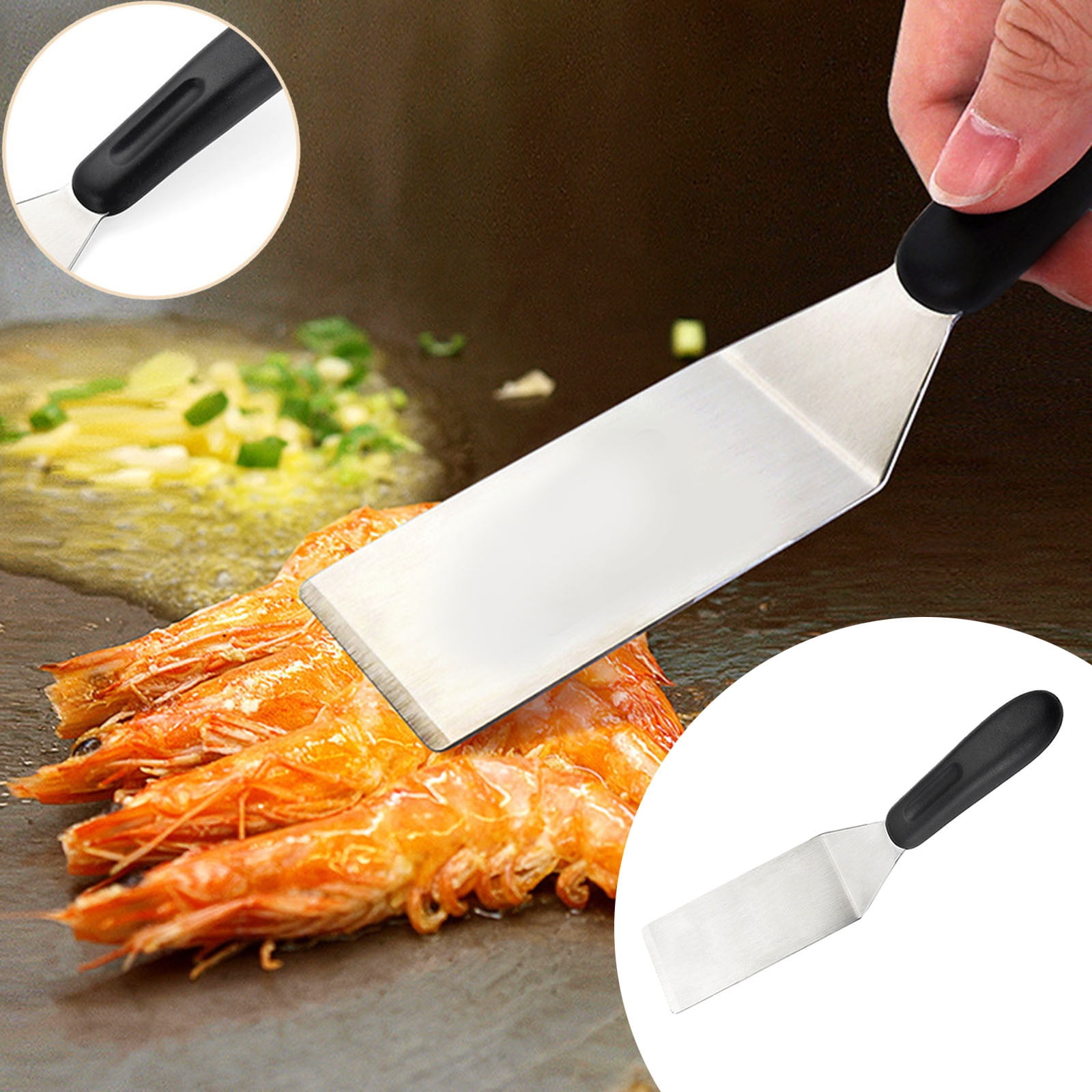 Stainless Steel Metal Spatula 98 Inch Nonstick Kitchen Turner For ...