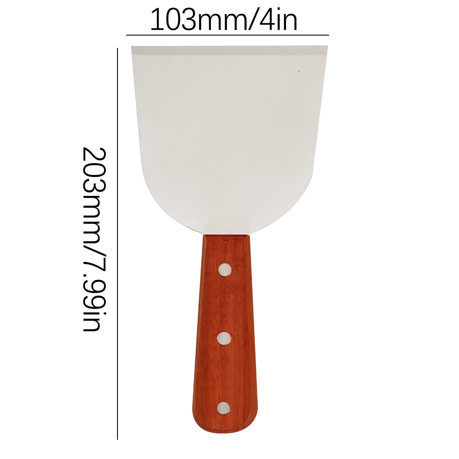 Stainless Steel Metal Spatula -Teppaniyaki Spatulas-Griddle Scraper ...