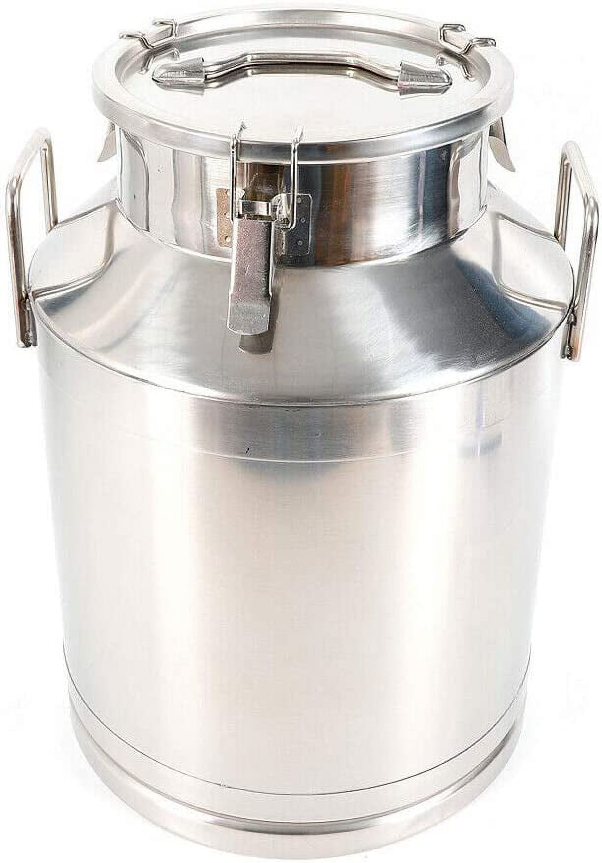 Stainless Steel Milk Can, 50L/13.2 Gallon Heavy Duty Airtight Storage ...