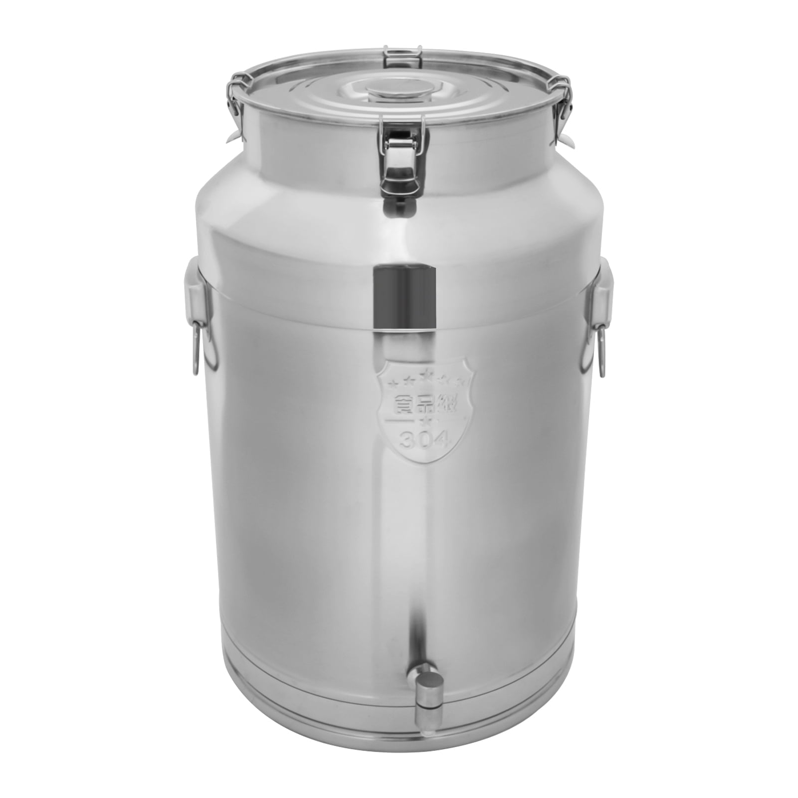 Stainless Steel Milk Can, 76L Milk Bucket Wine Pail Bucket with Spigot ...
