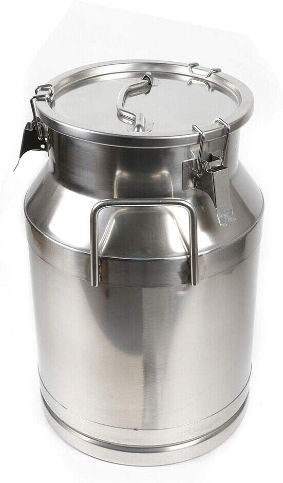 Stainless Steel Milk Can with Faucet, 30L/7.9Gallon 201 Steel Milk ...