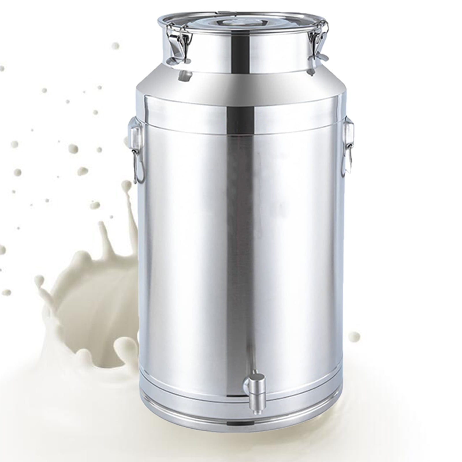 Stainless Steel Milk Can with Handle, Milk Bucket Tote Jug with Sealed ...