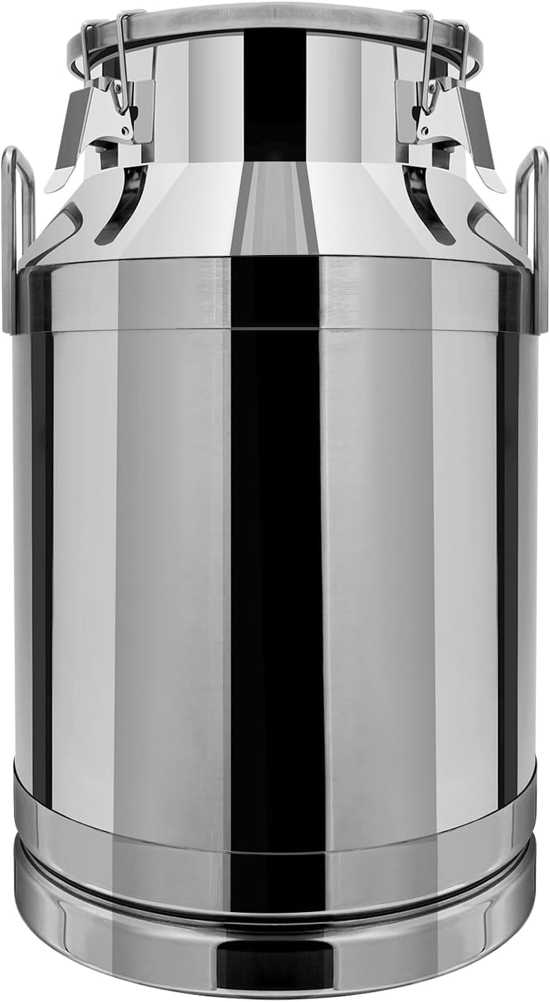 Stainless Steel Milk Can, Sealed Milk Container Milk Jug Milk Bucket ...