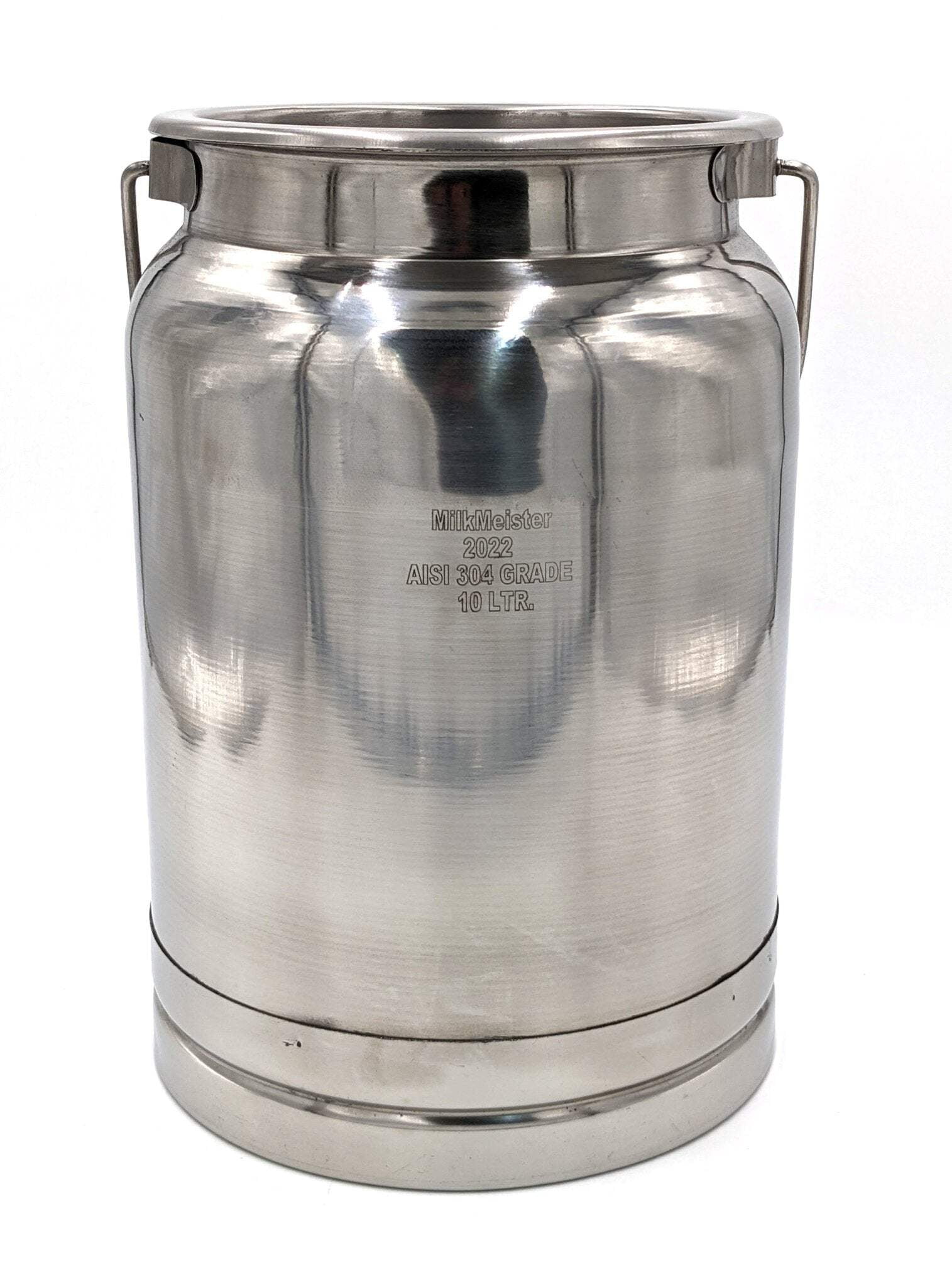 MilkMeister Large Stainless Steel Milk Can Totes - Metal Containers for ...