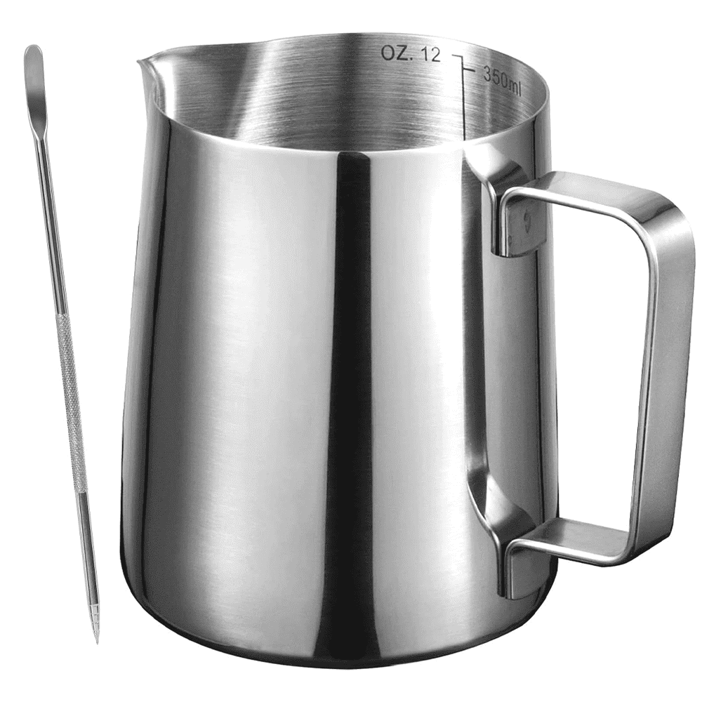 Stainless Steel Milk Frothing Pitcher for Cappuccino Latte Art ...