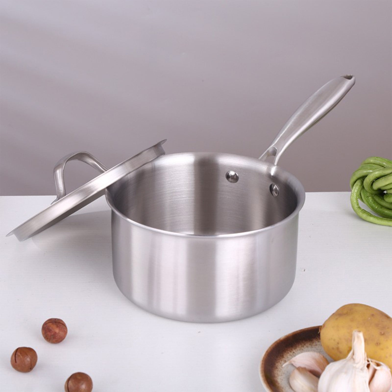 Stainless Steel Milk Pan, All Stove Compatible Including Induction ...