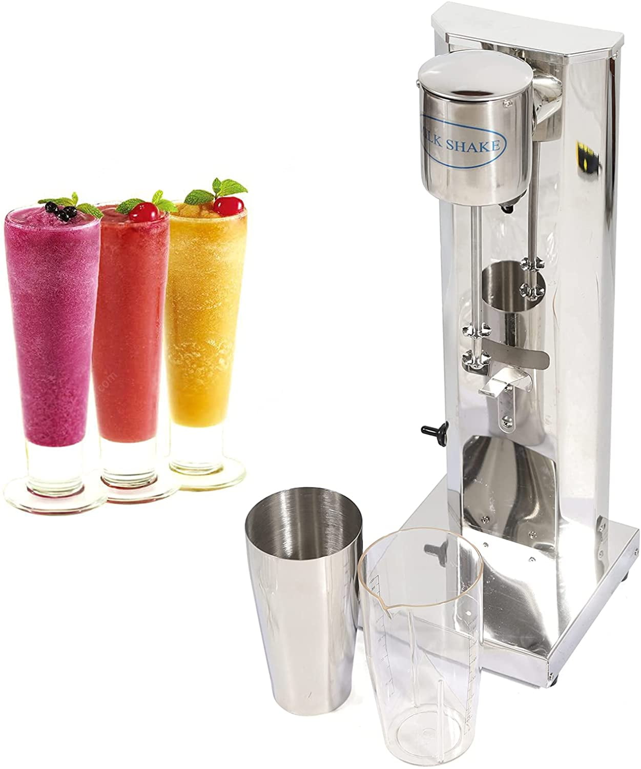 Stainless Steel Milk Shaker Maker Machine, Silver Electric Drink Mixer ...