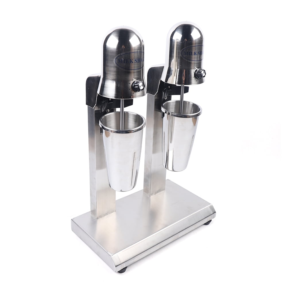 Stainless Steel Milkshake Maker with Dual Heads, Speed Control, Anti ...