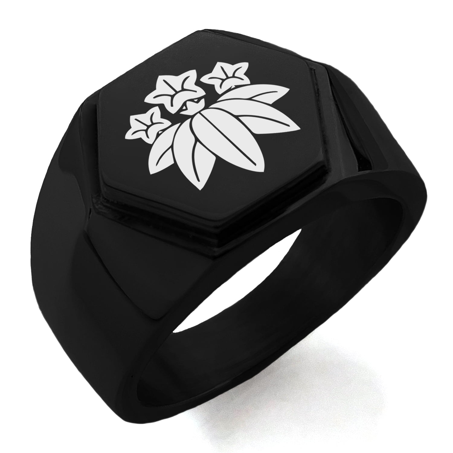 Tioneer Stainless Steel Minamoto Samurai Crest Engraved Hexagon Crest ...