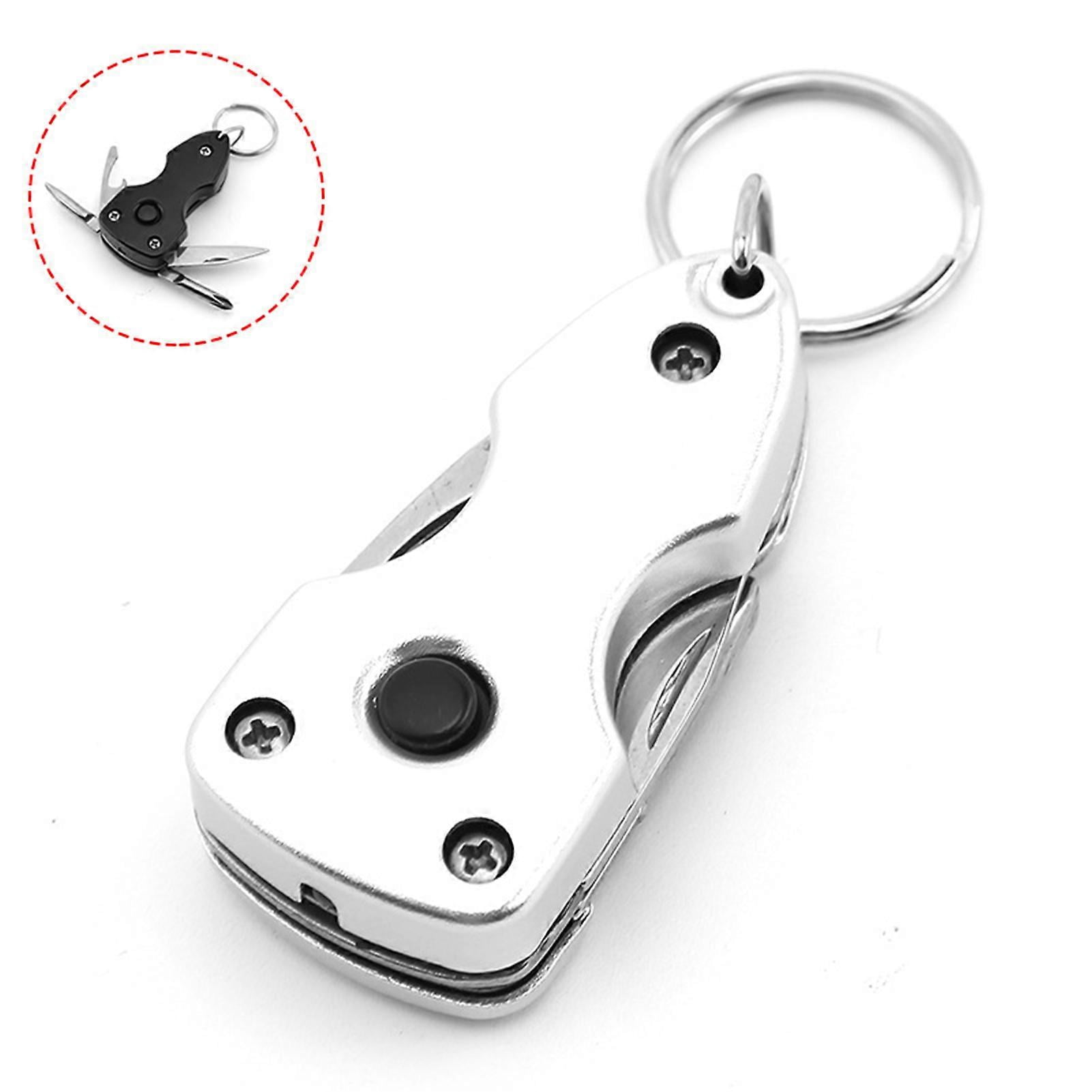 Stainless Steel Mini Multitool Keychain Shape Portable Multitool for ...