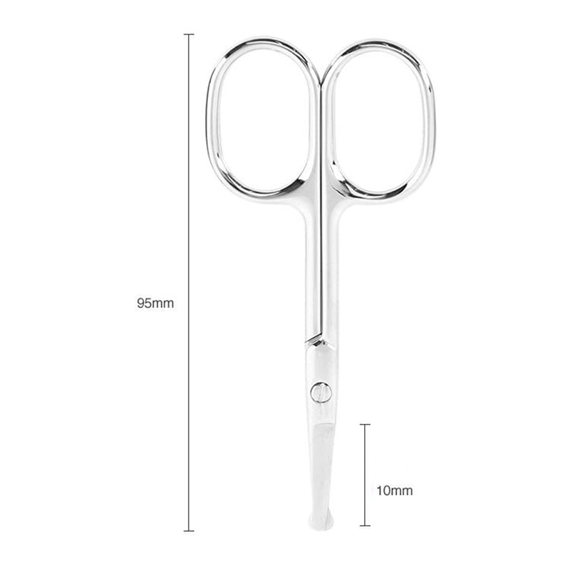 Stainless Steel Mini Portable Curved Mustache Nose Ear Hair Remover ...