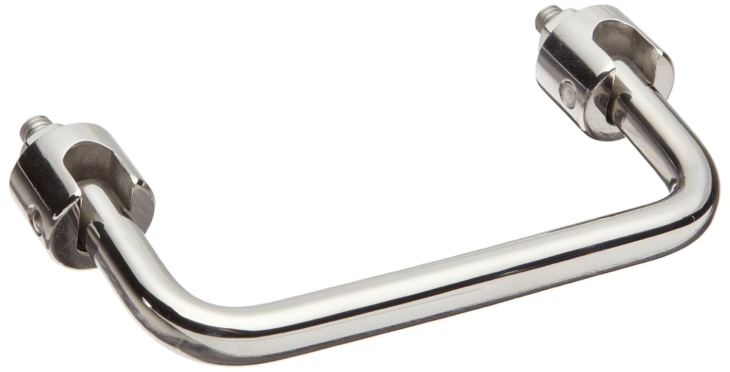 Stainless Steel Mirror-Finish Folding Pull Handle with Round Grip, 3-15 ...