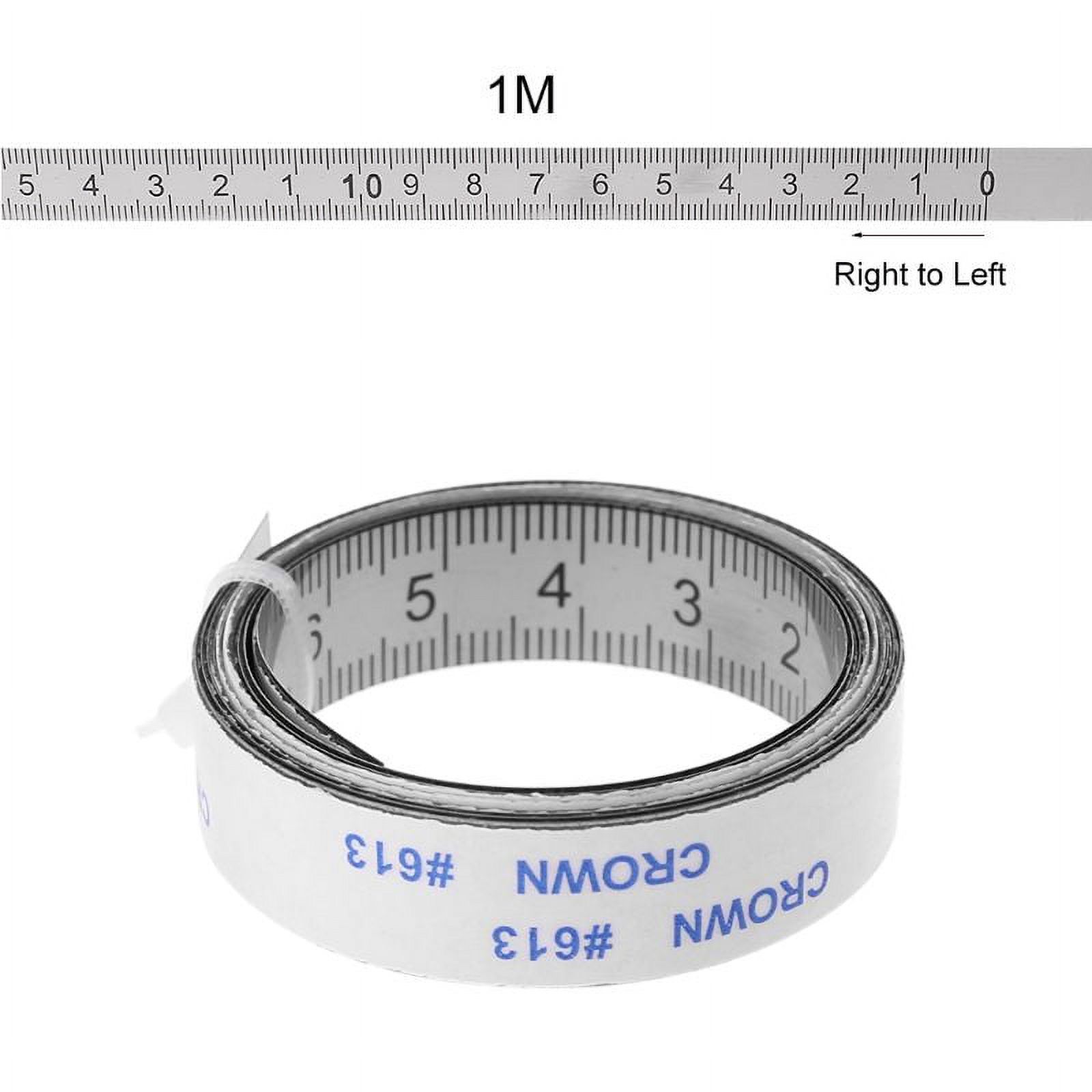 Stainless Steel Miter Track Tape Measure Self Adhesive Metric Scale Ruler 1M-3M for T-track ...